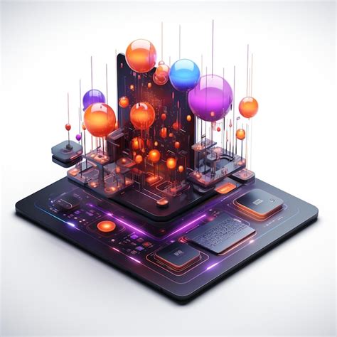 Premium Ai Image Isometric Virtual Private Networks