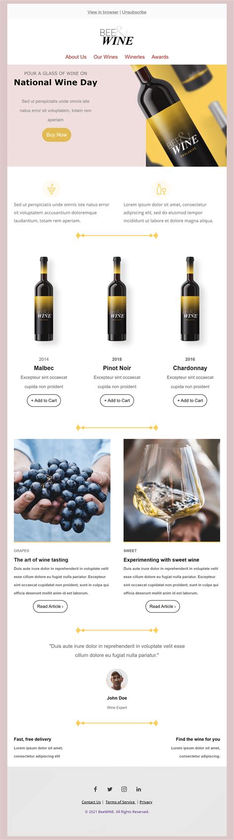 Editable HTML Email Template Design Behance