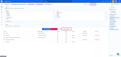 Dynamic Filters Easy Project