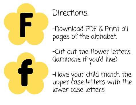 Alphabet Letters A To Z Upper Case Lower Case Matching Educational Preschool Homeschool