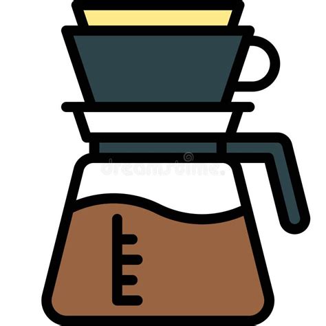 Brewed Coffee Icon Beverage Filled Vector Illustration Stock Vector