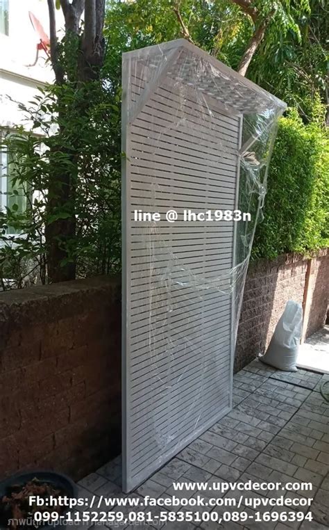 แผงระแนงรั้วupvc แผงระแนงบังตาข้างบ้าน ระแนงแขวนต้นไม้ ระแนง โดยบ้านทำไม้ อ พุทธมณฑล จ นครปฐม