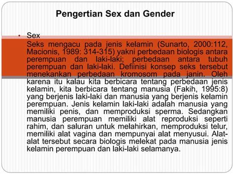 Sex Vs Gender9 Ppt