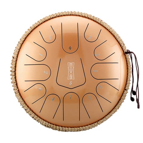 Hluru Steel Tongue Drum 12 Inch 13 Notes Tank Drum C Major Tone April