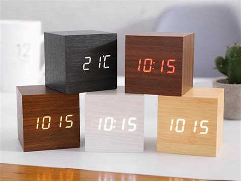 Led Cube Alarm Clock The Decor House