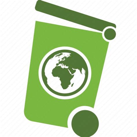 Bin Delete Earth Ecology Environment Globe Recycle Icon
