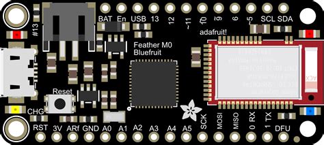How To Use Adafruit Feather M0 Bluefruit Le Pinouts Specs And Examples Cirkit Designer