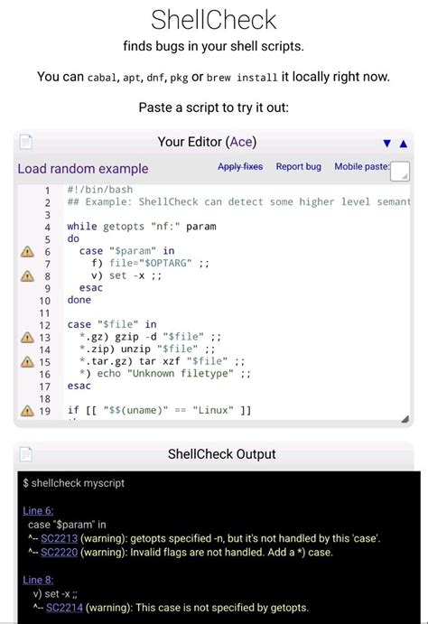 Bash Linux Opensource Cleancode Linters Shellcheck Magnus Espersson 11 Yorum