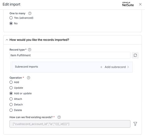 Documentation Of Netsuite Endpoint For Item Fulfillment Integrator