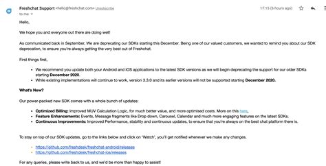 Handle Deprecation Of Freshchat SDK V3 3 0 Issue 55 Fayeed Flutter