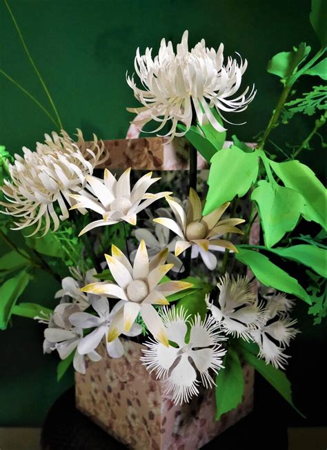 Anastasia Spider Mum Paper Flower Templates Video Etsy