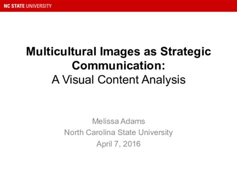 Pdf Multicultural Images As Strategic Communication A Visual Content Analysis