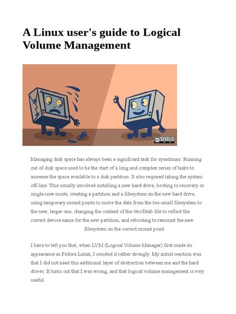 a linux user s guide to logical volume management pdf file system hard disk drive