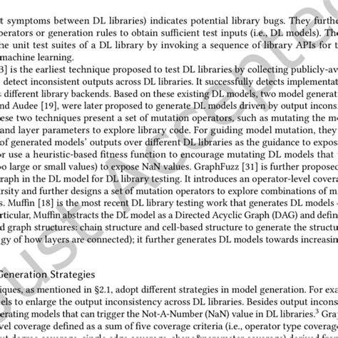 Overview Of Testing Dl Library By Dl Models Download Scientific Diagram