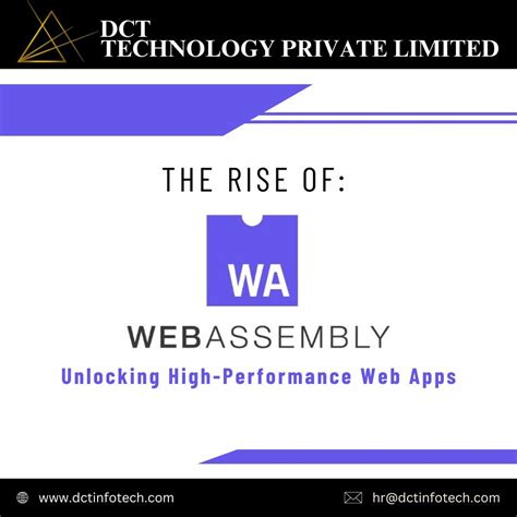 🚀 The Rise Of Webassembly Unlocking High Performance Web Apps Dct Technology Pvt Ltd