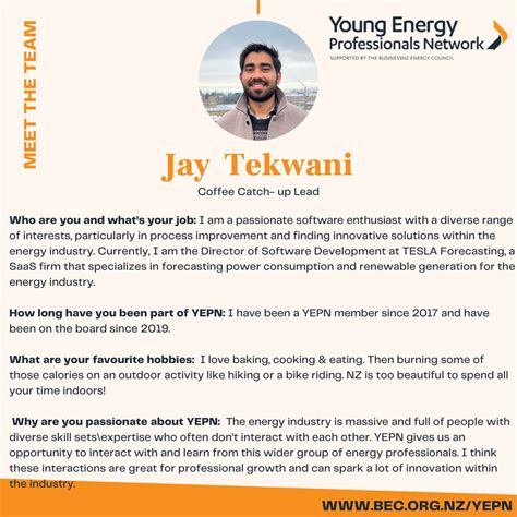 Jay Tekwani On Linkedin Network Energy