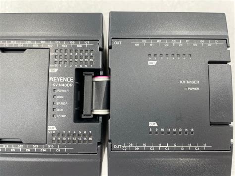 Keyence Kv N40dr Cpu Module With Kv N16er Output Module Novus Ferro