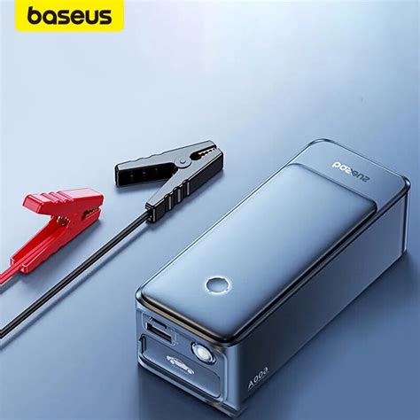 Baseus 자동차 점프 스타터 자동차 배터리 충전기 비상 보조베터리 부스터 시동 장치 12v 600a 6000mah