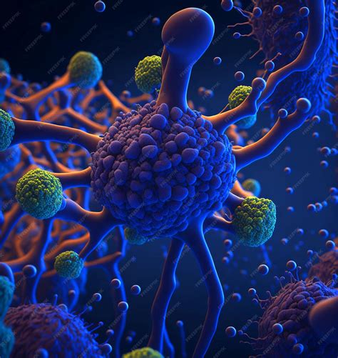 Premium Ai Image Tumor Microenvironment Concept With Cancer Cells