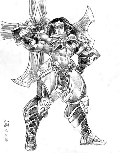 Sivir Sketch Commission By Jebriodo On Deviantart
