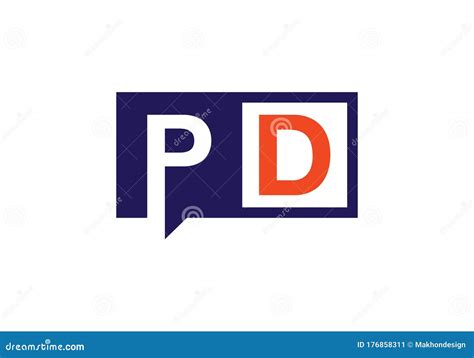 P D PD Initial Letter Logo Design Vector Template Graphic Alphabet