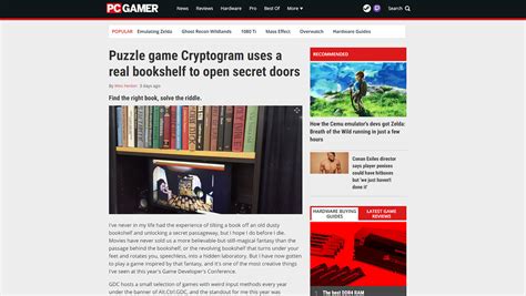 Puzzle Game Cryptogram Uses A Real Bookshelf To Open Secret Doors Game