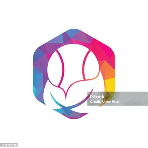 테니스 잎 벡터 로고 디자인 게임 및 에코 기호 또는 아이콘 Championship에 대한 스톡 벡터 아트 및 기타 이미지 Championship 건강한 생활방식