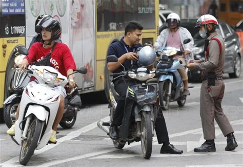 ปรับทั้งคนขับ คนซ้อน ฝ่าฝืนไม่ใส่หมวกกันน็อก ตามนโยบายด้านความปลอดภัยฯ