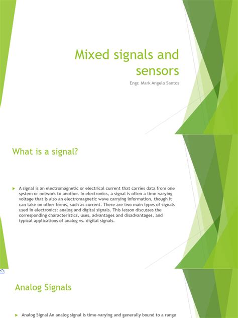 Mixed Signals And Sensors Pdf Operational Amplifier Amplifier