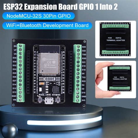 esp32 expansion board gpio 1 into 2 breakout board for esp32 32s cp2102