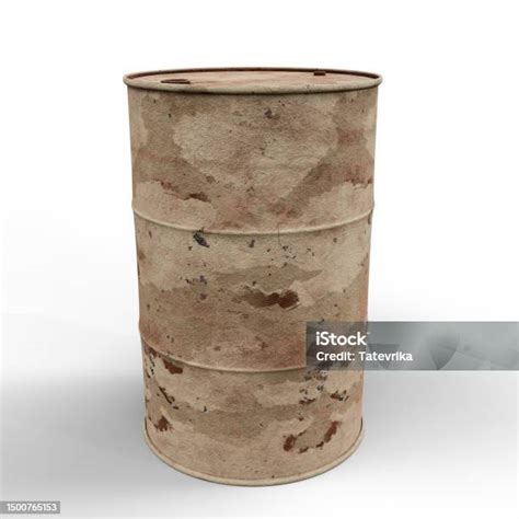오래 된 강철 배럴입니다 3d 그림입니다 클리핑 패스가 있는 파일 0명에 대한 스톡 사진 및 기타 이미지 0명 3차원 형태 가솔린 Istock