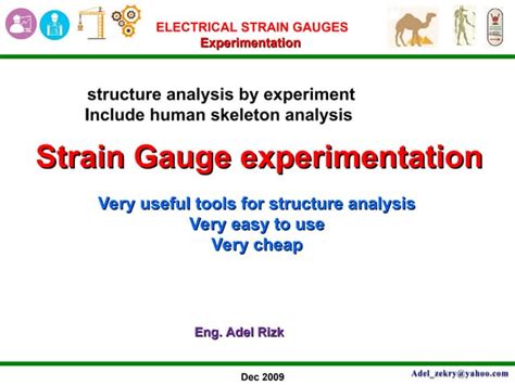 Strain Gauge Structure Analysis By Experimentppt