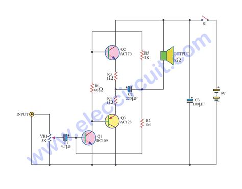 12v Transistor Amplifier Circuit