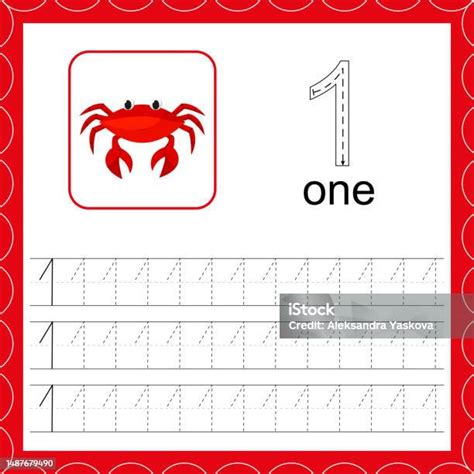 어린이용 숫자가 있는 카드 선을 추적합니다 아이들이 세고 쓰는 법을 배울 수 있습니다 제일 게 게임 카운트 교육용 수학 워크시트 0명에 대한 스톡 벡터 아트 및 기타 이미지