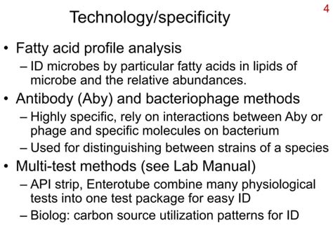 Bacterial Identificationppt Biological Sciences Science