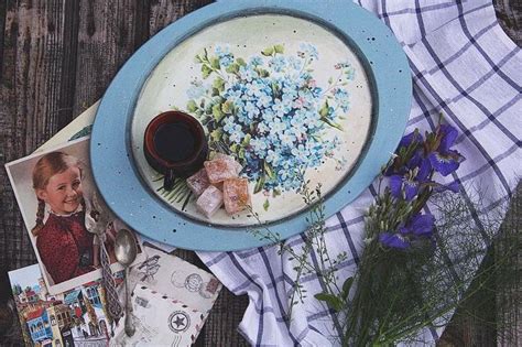 Тяця з незабудками — ціна 650 грн у каталозі Таці Купити товари для дому та побуту за доступною