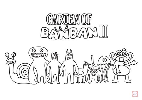 🎨뚝딱나라 색칠공부 반반의유치원2 색칠공부 무료도안 🌈반반의 유치원2 색칠공부~~ Garten Of Banban2 네이버 블로그