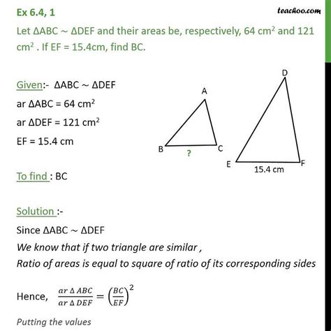 In Triangle Abc And Def Ab Parallel To De Bc Ef At Tayla Stang Blog
