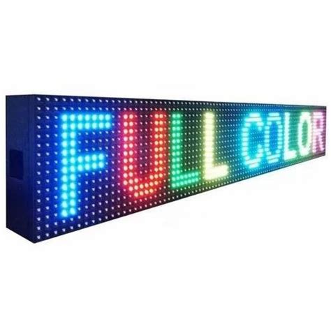Metal Multi Color LED Display Board Shape Rectangle At Rs Square Feet In Sas Nagar