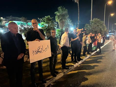 Panet وقفة احتجاجية في ام الفحم تنديدًا بـ ‘ القصف الاسرائيلي على