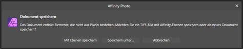 Affinity Photo Windows TIFF File Saving Without Layers Not Possible Feedback For The