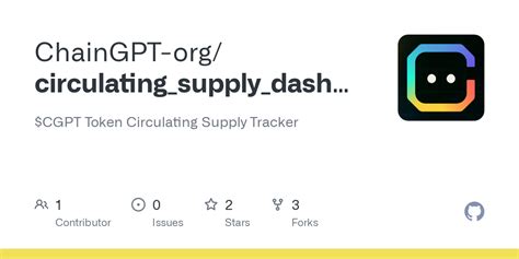 Github Chaingpt Org Circulating Supply Dashboard Cgpt Token Circulating Supply Tracker