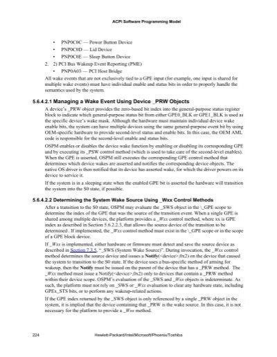 Acpi Software Programming
