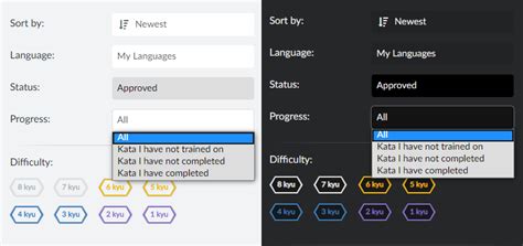 Make Dark Mode Optional · Issue 2081 · Codewars · Github