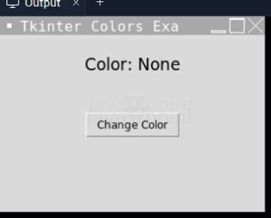 Python Tkinter Colors Tpoint Tech