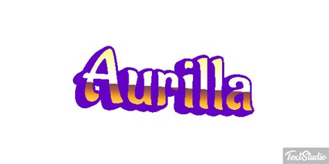 Aurilla Name Animated  Logo Designs