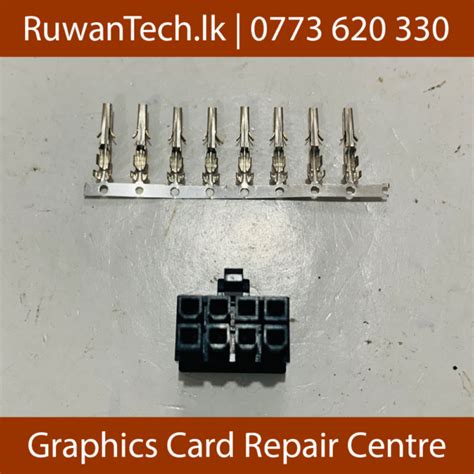 1pcs Gpu 4 2 Mm 8 Pin Psu Side Male Header Through Holes Connector For Pci E Pcie Graphics