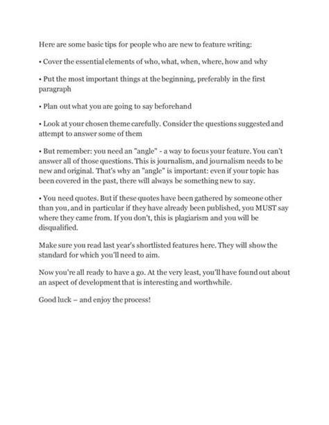 Feature Writing Pdf Free Download