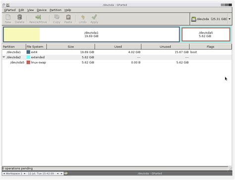 Gparted Ubuntu Server Partitions Not Updated After Repartioning