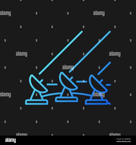Ground Satellite System Gradient Vector Icon For Dark Theme Stock Vector Image And Art Alamy
